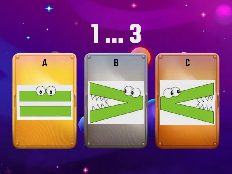 Lygu, daugiau ar mažiau? - Quiz