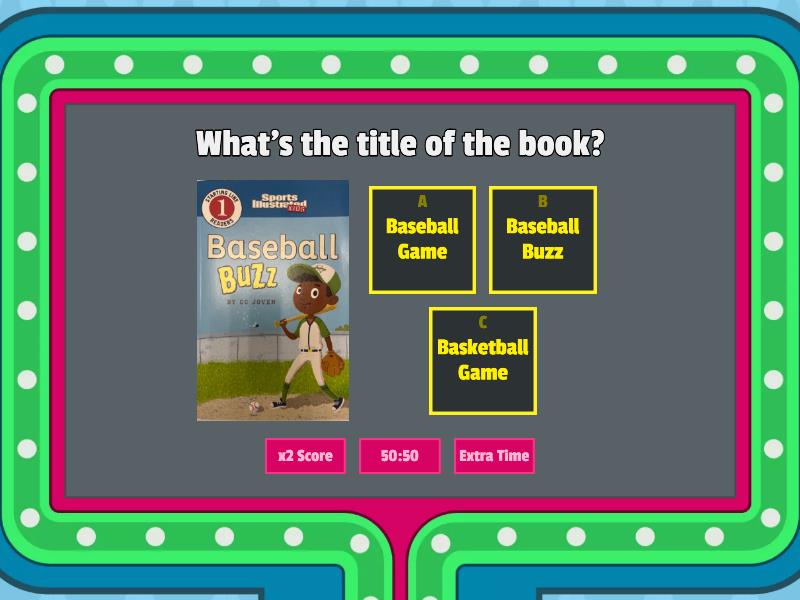 Baseball Buzz - Gameshow quiz