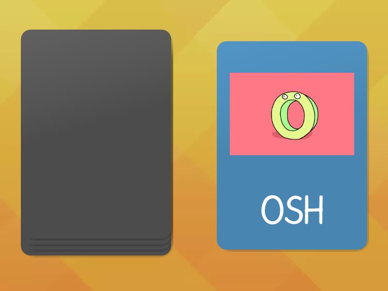 Final sh syllables - lips like a fish , tongue back - Random cards