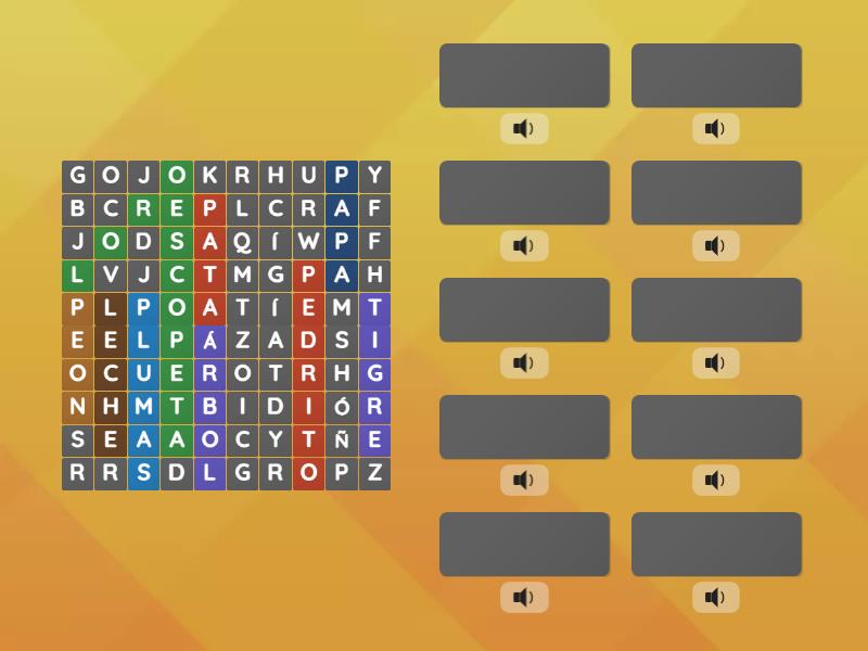 "EL LORO PELADO" - Wordsearch