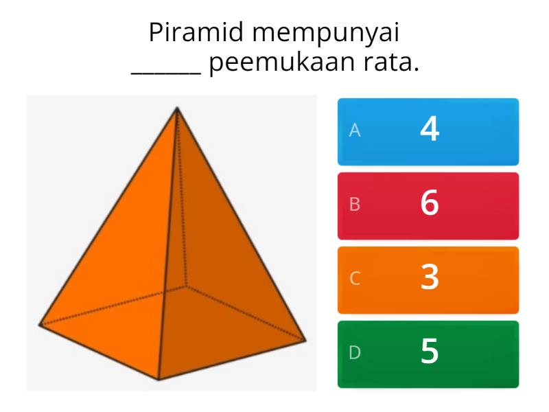 Piramid (Permukaan Rata) - Quiz