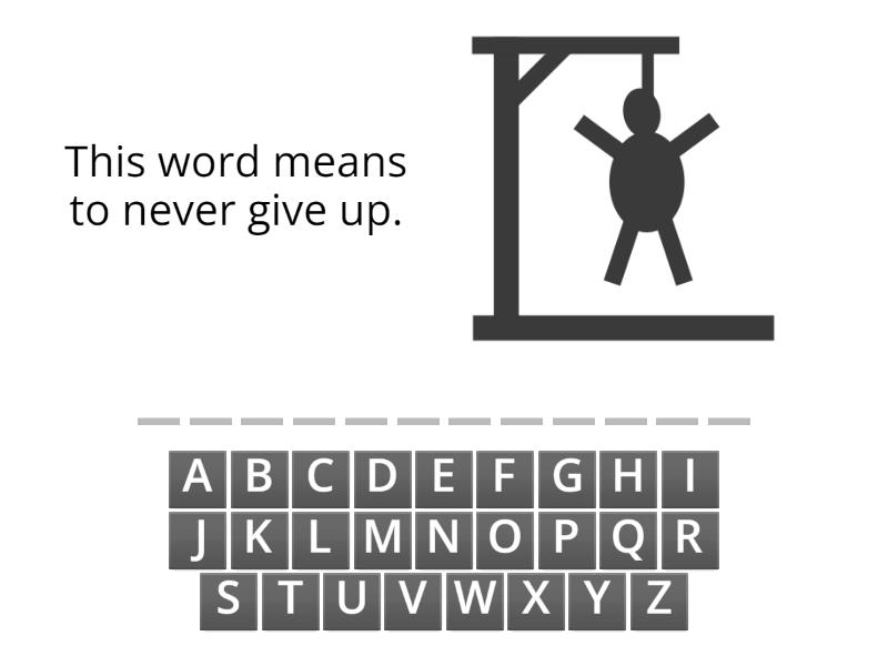 Name That Character Trait - Hangman