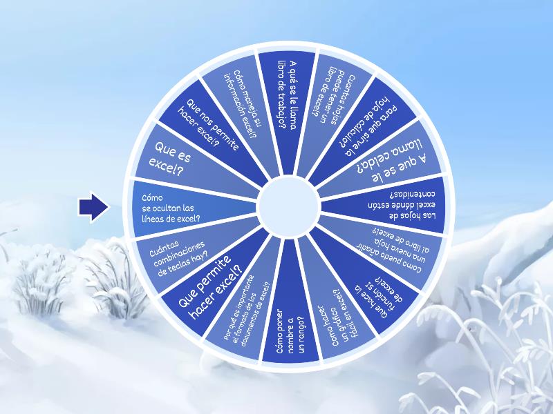 Preguntas de excel - Spin the wheel