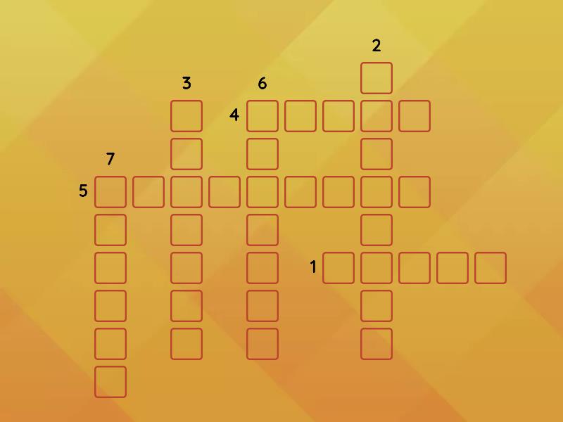 Gerak Merangkak dan Merayap - Crossword