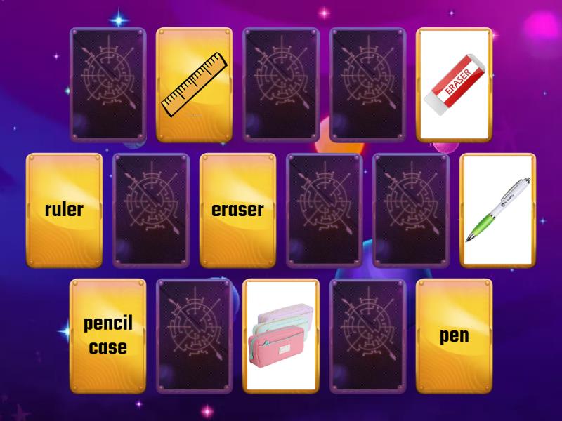 School things - Matching pairs