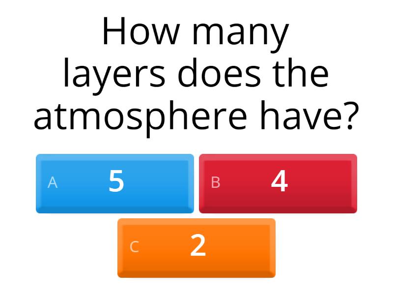 Atmosphere - Quiz