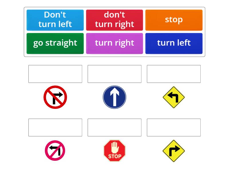 smart junior 2 smart time 6 (road signs) - Match up