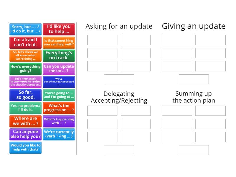 Business Results Intermediate U3 Business communication I Updating and delegating tasks Key ...