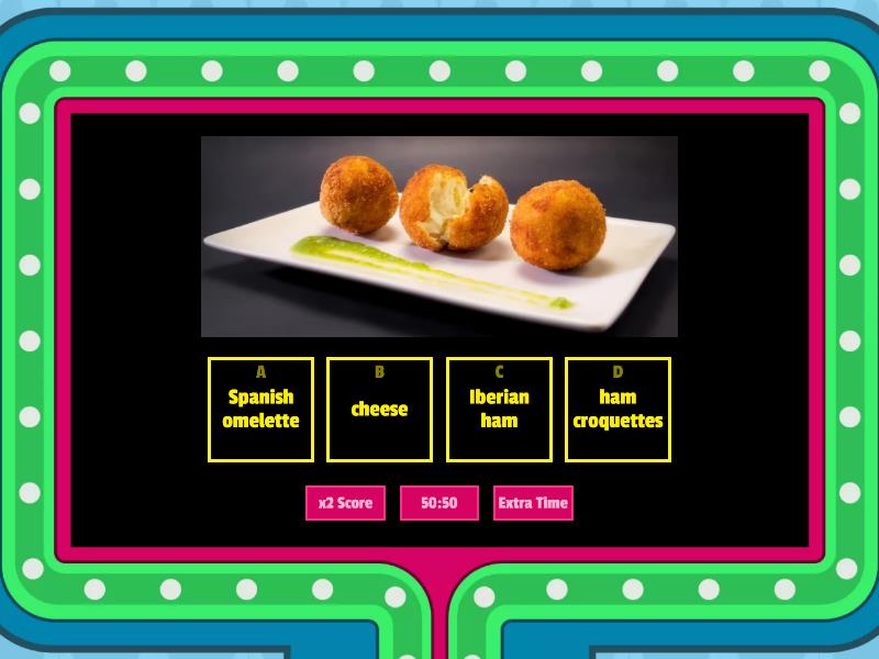 SPANISH FOOD QUIZ - Gameshow quiz