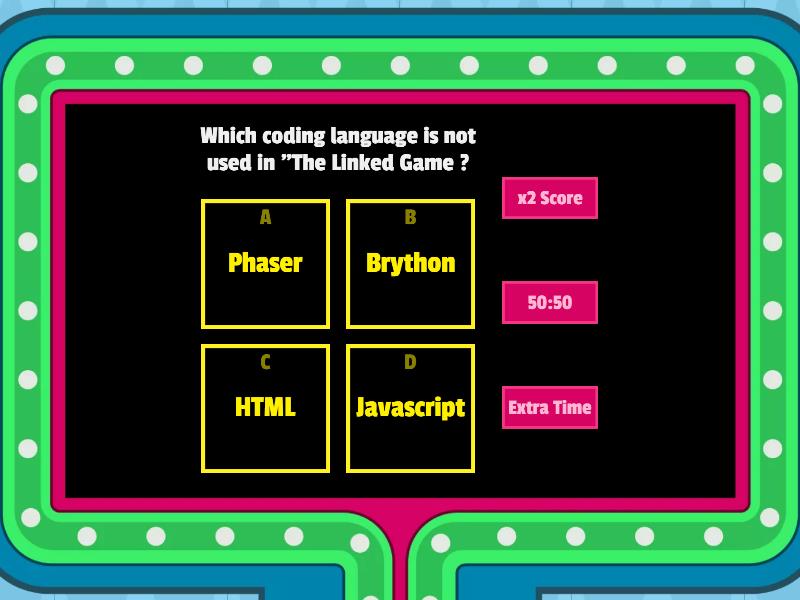 Coding Quiz (15) : The Linked Game - Gameshow quiz