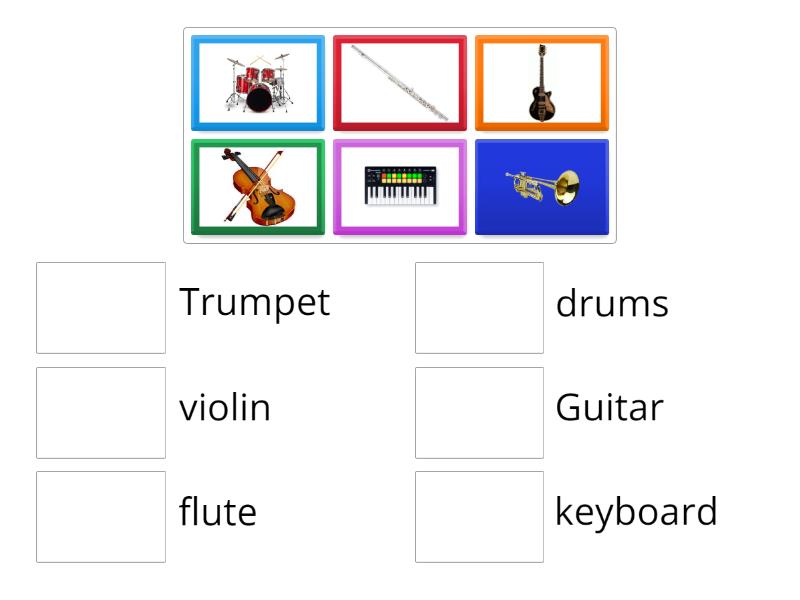 Musical instruments - Match up