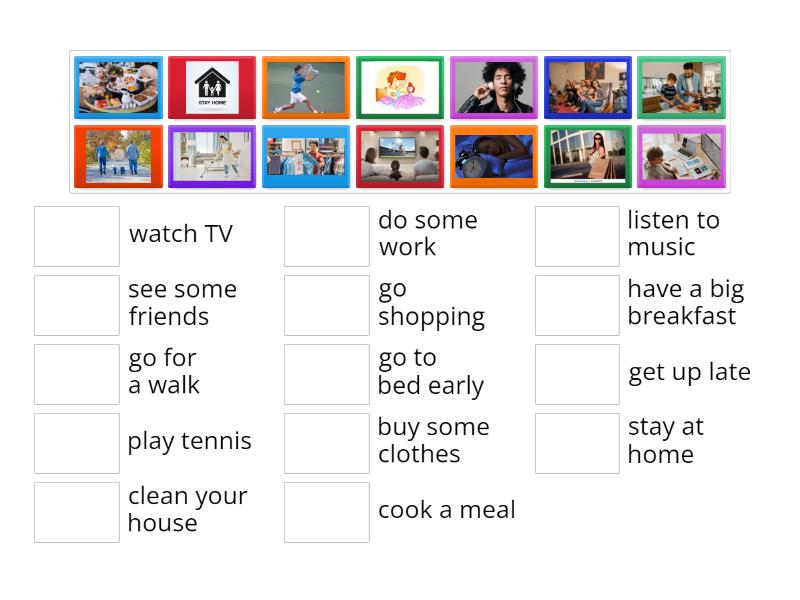 B10 | W1 | Yesterday was sunday - Une las parejas