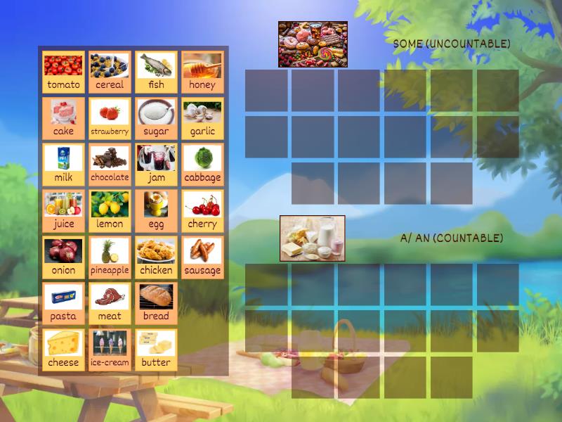 Food sorting spotlight 5 - Group sort