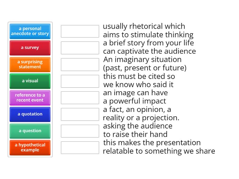 Hooks matching activity - Une las parejas
