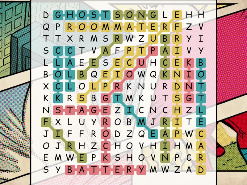 Find hidden Random words - Wordsearch