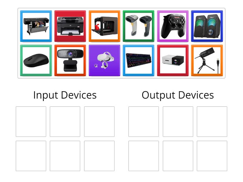 Input/Output Devices - Group sort