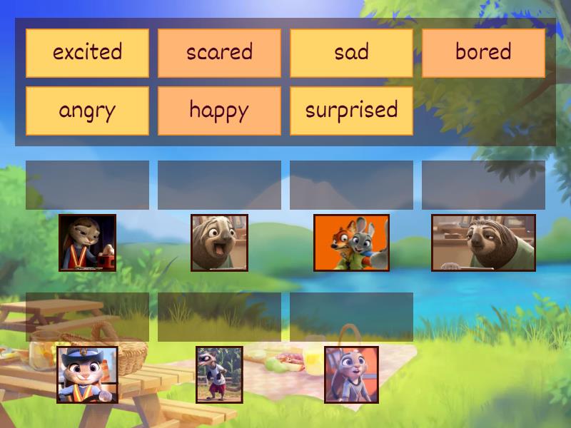 Emotion (beginners) - Zootopia - Match up