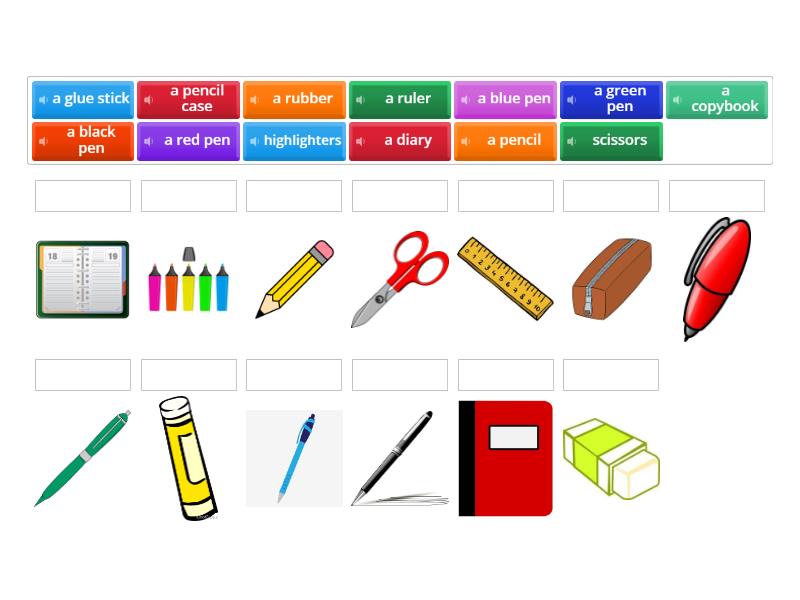 MY SCHOOL THINGS - Match up