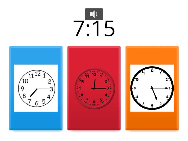 Clocks 15 (clock answers) - Quiz