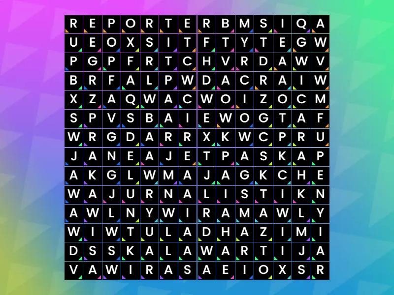 Basa Jawa 8 - Wordsearch