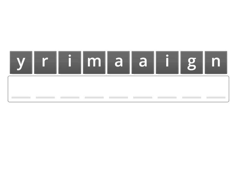 It's showtime words (Module 6d words) - Anagram