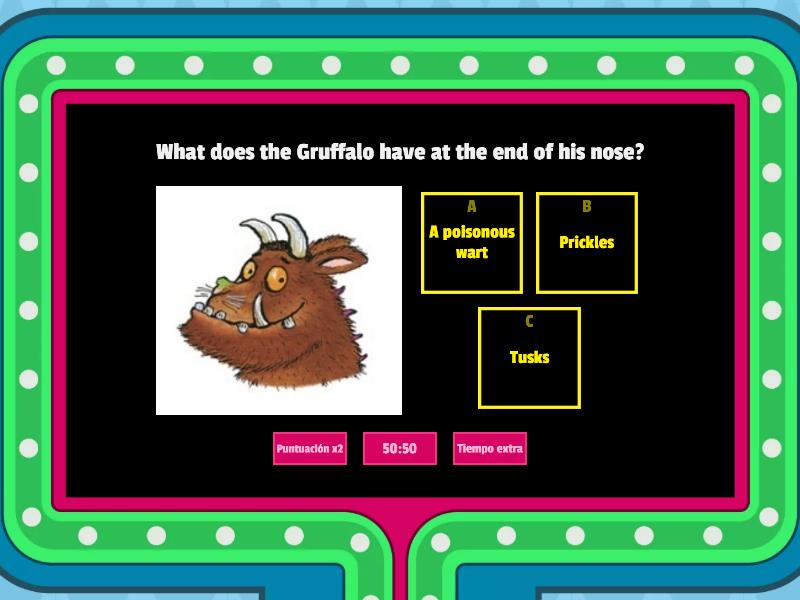 THE GRUFFALO READING COMPREHENSION CONTEST - Gameshow quiz