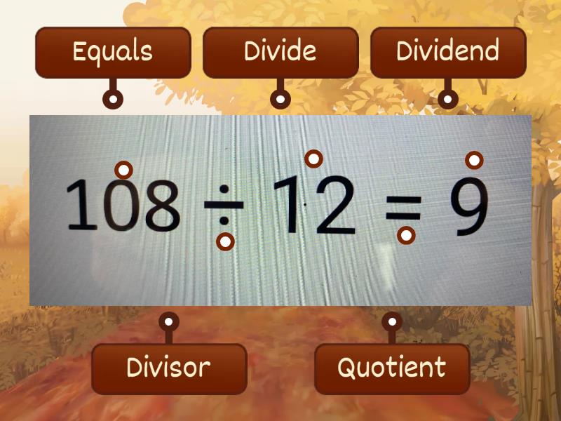 Division Language - Labelled diagram