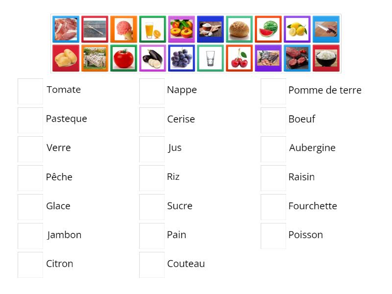 Dans la cuisine - Match up
