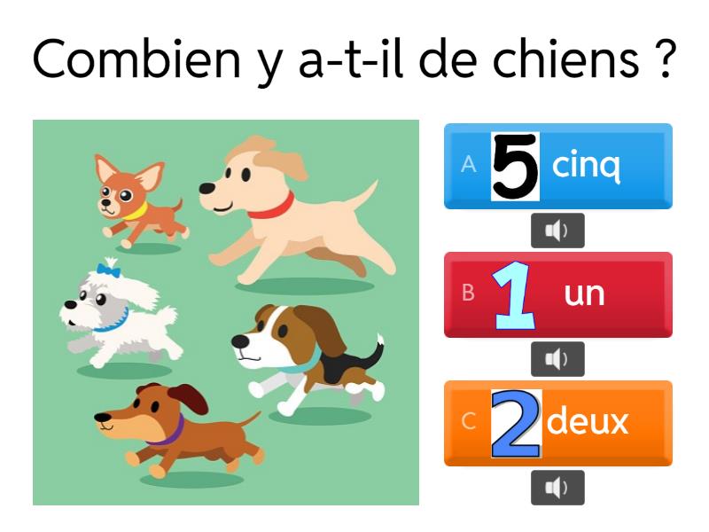 Les chiffres 1-20 - Quiz