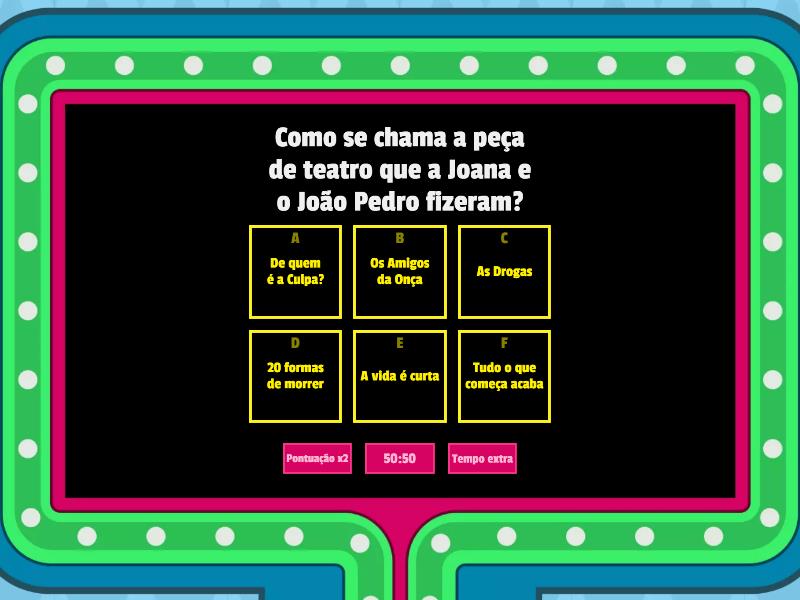 Quiz Lua de Joana? - Gameshow quiz