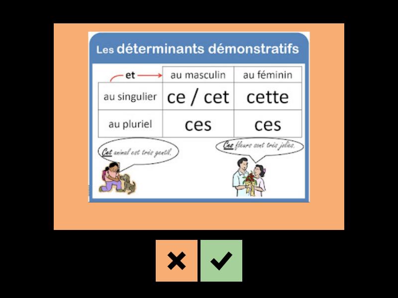 CE - CETTE - CES - Flash cards