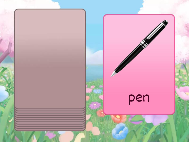 In my bag (words) - Speaking cards