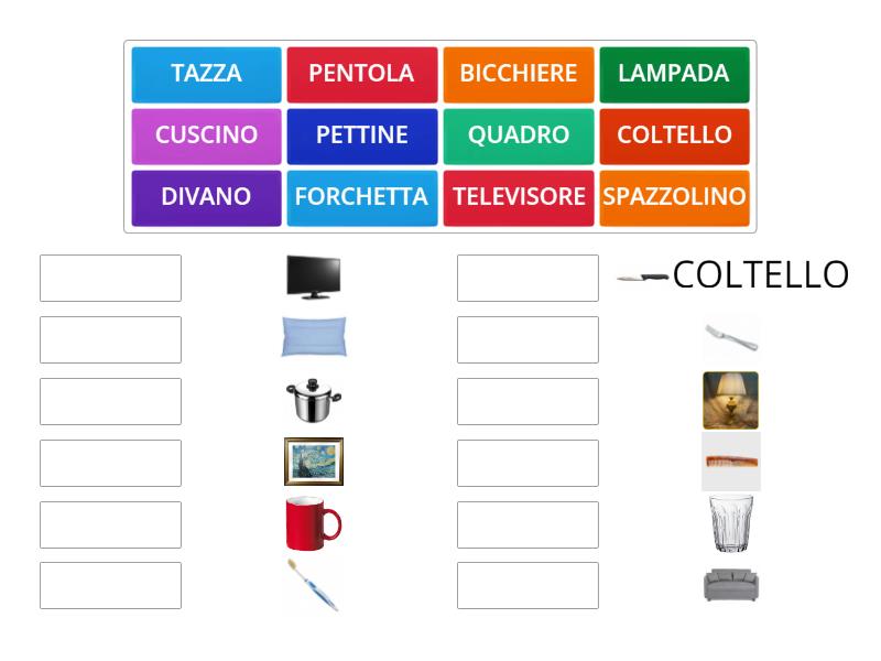 GLI OGGETTI DELLA CASA - Match up