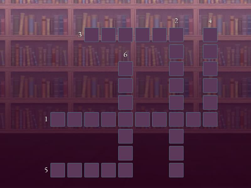 EOW 4 Unit 5 Grammar 1 - Crossword