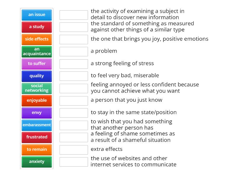 NMT Lesson 6 pre-reading task - Match up