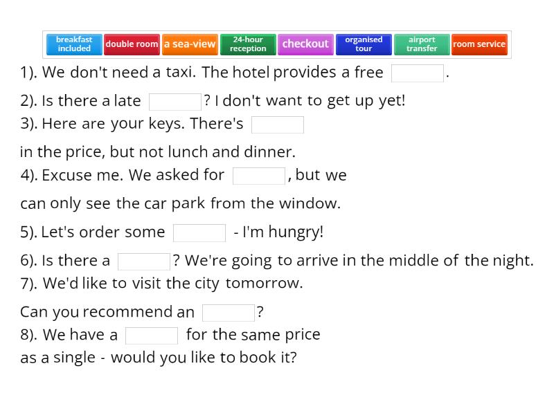 Roadmap A2+ Unit 3B Vocabulary ex 2b - Complete the sentence