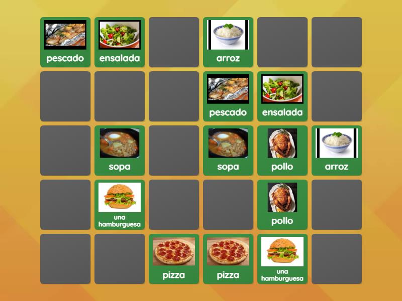 Comida - Matching pairs