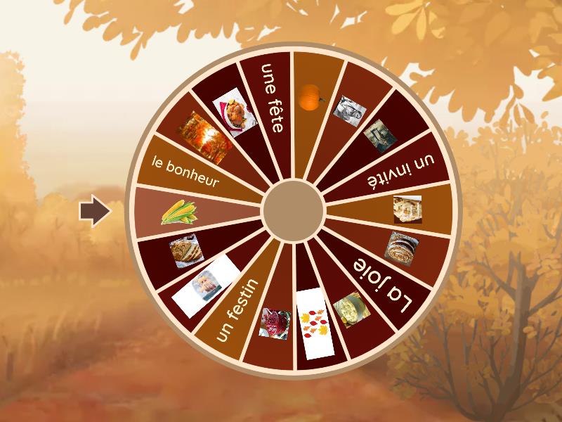 Thanksgiving - Spin the wheel