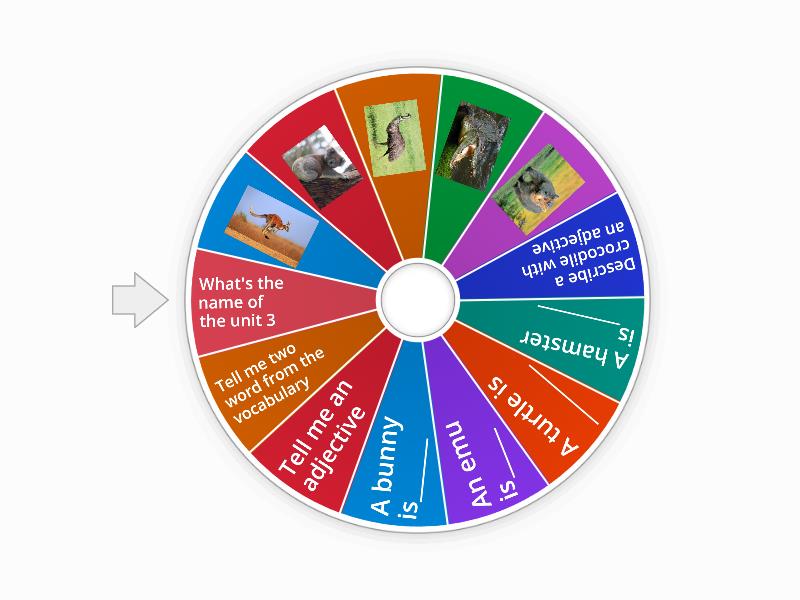 Animals in Australia - Spin the wheel