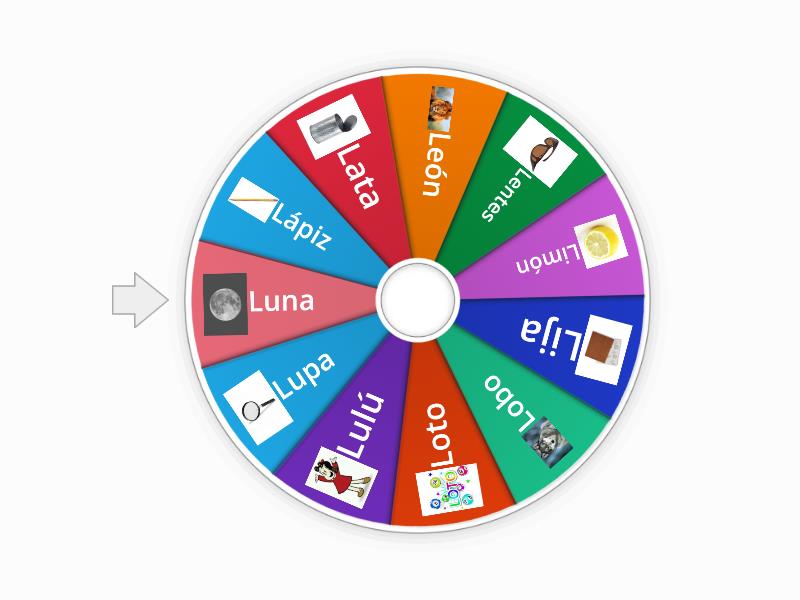 Ruleta Sonido /l/ - Random wheel