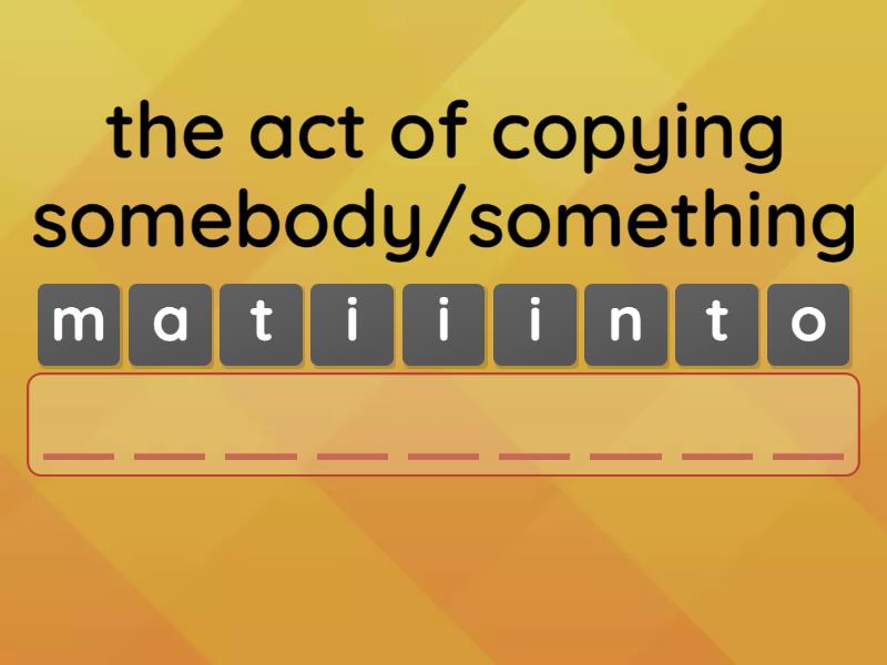 Grade 9 Unit 1 Vocabulary - Anagrama