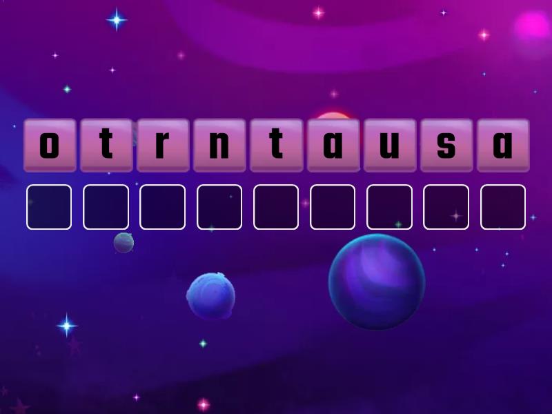 An astronaut in space - Anagram