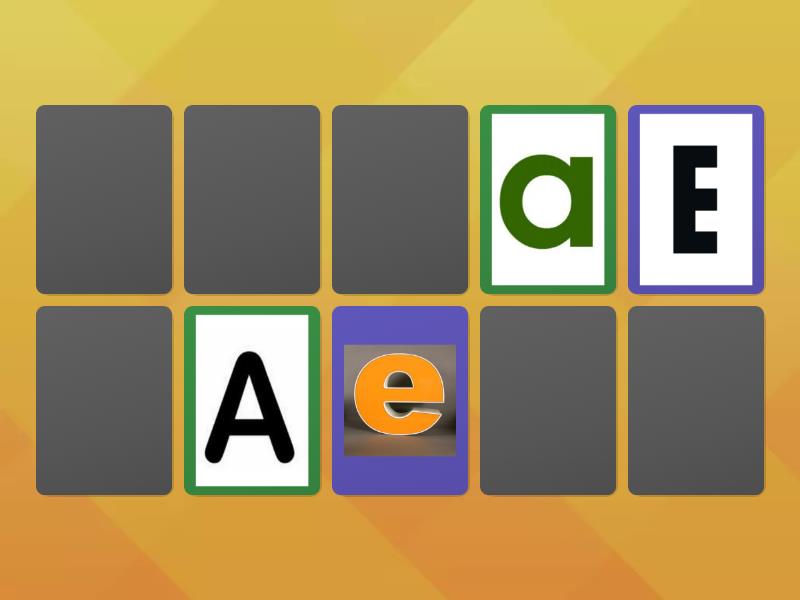 Emparejamiento de vocales - Matching pairs