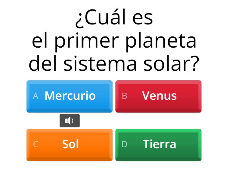 El sistema solar - Quiz