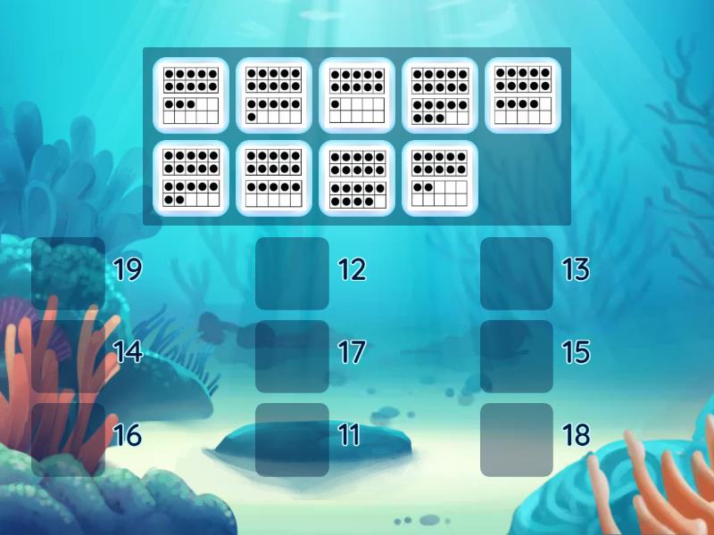 Teen Number and Ten Frame Match - Match up