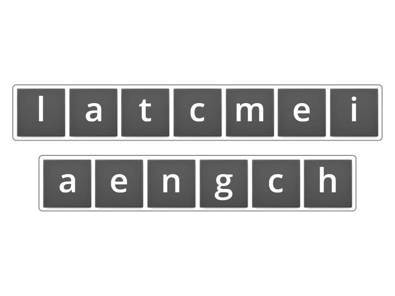 Climate Vocabulary - Anagram