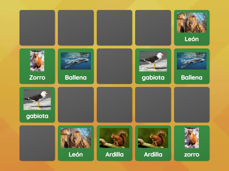 LOS ANIMALES - Matching pairs