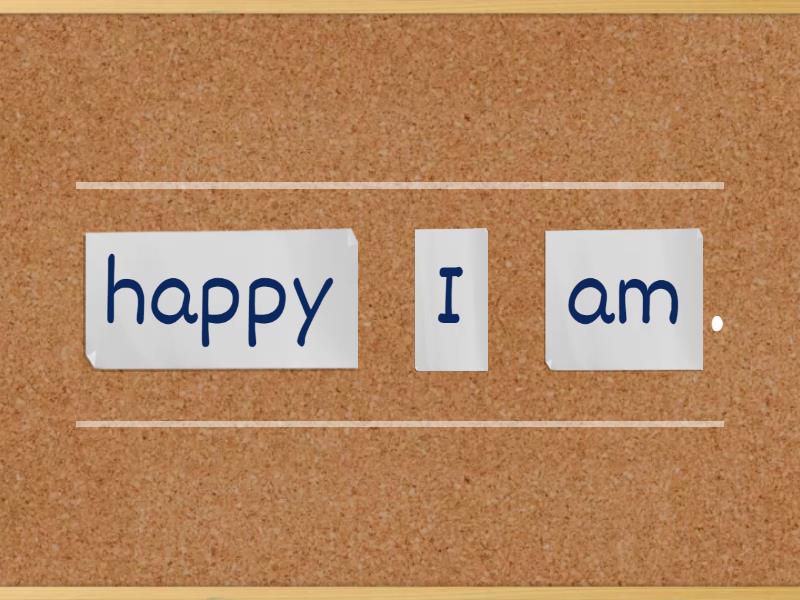 Abridge Academy 2:1:2 sentences with "to be" in present simple - Unjumble