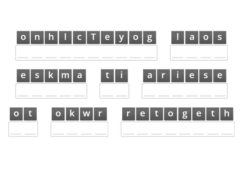 ICT-vocabulary and phrases - Anagram