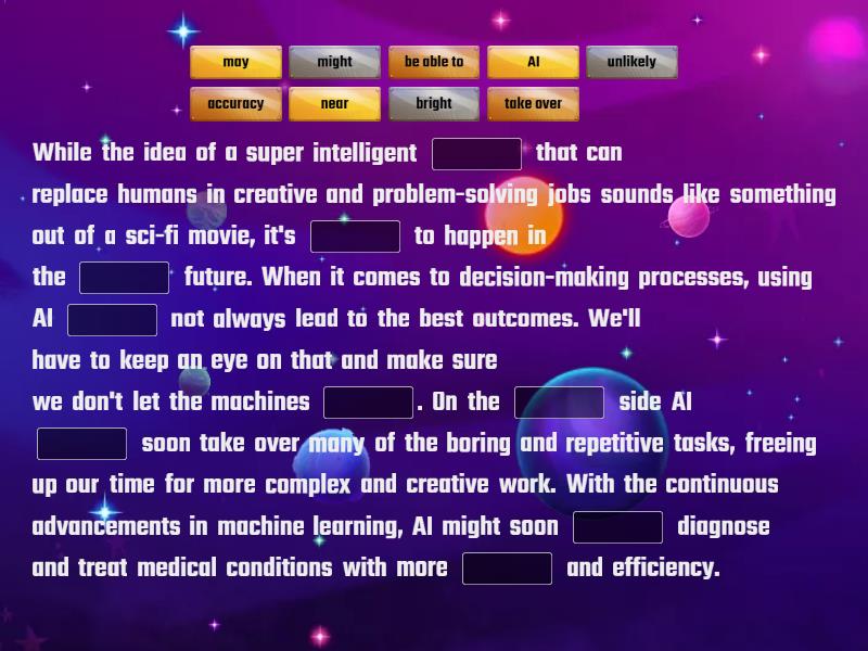 AI: Expressing Future Probability - Complete the sentence